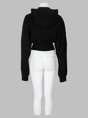 Rick Owens Cropped Zip-up Hoodie
