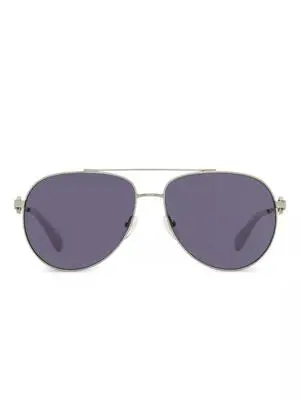 Longchamp Horsebit Pilot-frame Sunglasses - Silver