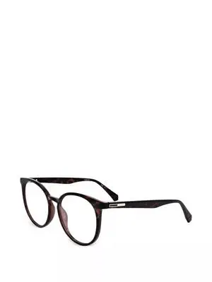 POLAROID Tortoiseshell-effect Round-frame Glasses - Brown