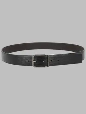 Zegna Leather Belt - Black