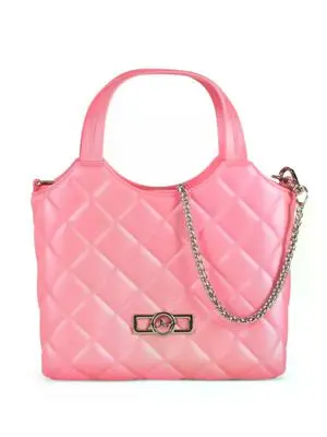 MARC ELLIS Mini Flat Teen Quilted Tote Bag - Pink