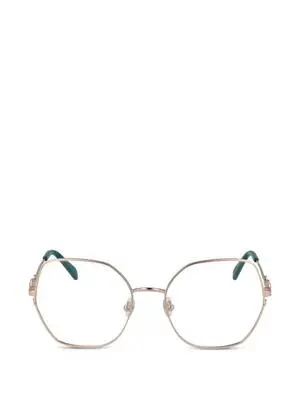 Emilio Pucci Geometric-frame Glasses - Gold