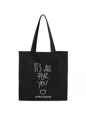 AL DUCA D’AOSTA 1902 Slogan-print Tote Bag