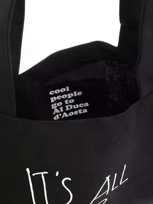 AL DUCA D’AOSTA 1902 Slogan-print Tote Bag