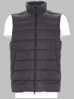 Herno Gilet Imbottito Con Zip - Gray