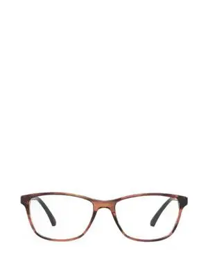 Emporio Armani Rectangle Frame Glasses - Brown