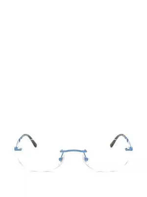 Ray-ban Oval-frame Glasses - Blue