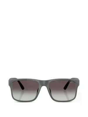 POLO RALPH LAUREN EYEWEAR Matte-finish Rectangle-frame Sunglasses - Grey