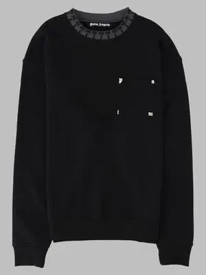 Palm Angels Printed Logo Sweatshirt - Black
