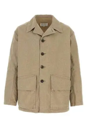 MAISON MARGIELA Melange Cappuccino Cotton Blazer