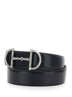 Gucci Belt With Horsebit On The Front In Leather For