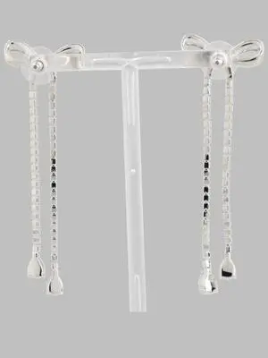 SELF-PORTRAIT Cubic Zirconia Bow Earrings