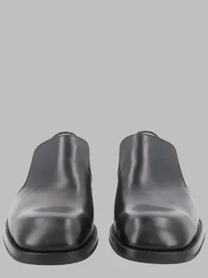 LEMAIRE Leather Flat Shoes - Black