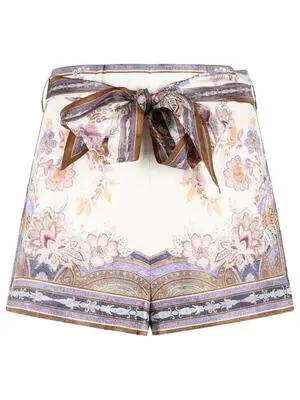 Zimmermann Luna Linen Shorts