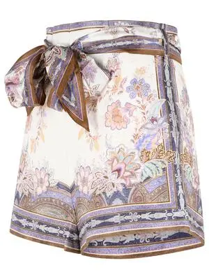 Zimmermann Luna Linen Shorts