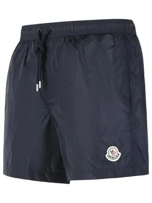 Moncler Navy Polyamide Swimsuit - Blue