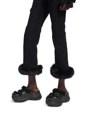 Balenciaga Crocs™ Jibbitz™ Sabot Clogs - Black
