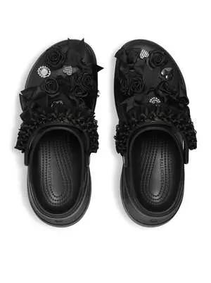 Balenciaga Crocs™ Jibbitz™ Sabot Clogs - Black