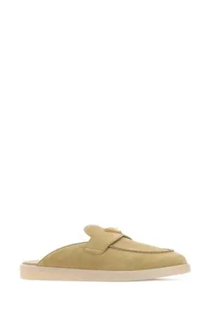 Prada Suede Slippers - Brown