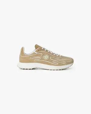 Casablanca Beige Suede Stade Sneaker - Multicolor