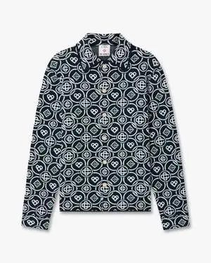 Casablanca Dark Icon Monogram Long Sleeve Shirt