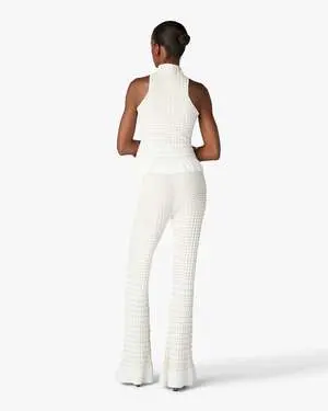 Casablanca Pleated Mosaic Flare Pants