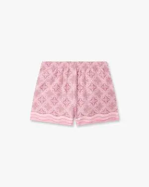 Casablanca Radiating Monogram Silk Shorts