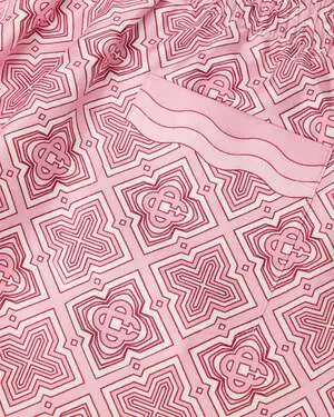 Casablanca Radiating Monogram Silk Shorts