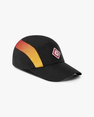Casablanca Black & Orange Gradient Nylon Cap By