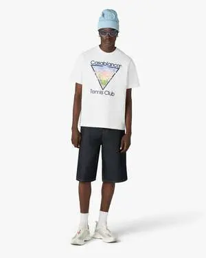 Casablanca Tennis Club Icon Short Sleeve T-shirt - White