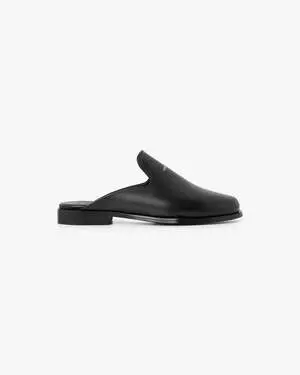 Casablanca Leather Loafer Mule - Black