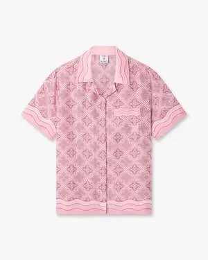 Casablanca Radiating Monogram Silk Shirt