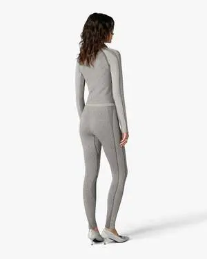 Casablanca Light Grey Seamless Monogram Leggings