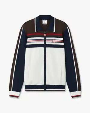 Casablanca Café Culture Stripe Track Jacket - Brown