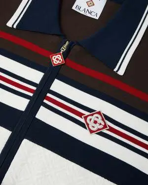 Casablanca Café Culture Stripe Track Jacket