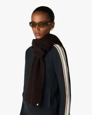 Casablanca Brown Classic Wool Scarf By