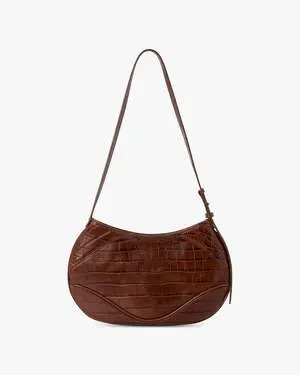 Casablanca Brown Slim Biker Bag By