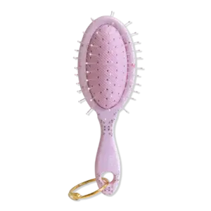 WET BRUSH X Hill House Mini Detangler Brush Keychain - Pink Trellis