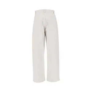 Phoebe Philo Cotton Drill Drop Jeans - White