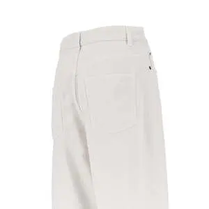 Phoebe Philo Cotton Drill Drop Jeans