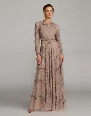 MAC DUGGAL COLLECTION Rhinestone Embellished Gown
