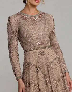 MAC DUGGAL COLLECTION Rhinestone Embellished Gown