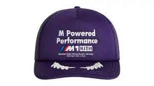 Kith X Bmw M1 Podium Poly Foam Nolan Trucker Cap - Techno Violet