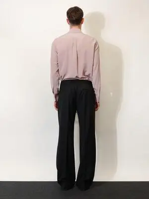 Dolce & Gabbana Virgin Wool Wide Leg Trousers