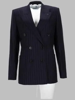 Givenchy Giacca Doppiopetto In Lana - Blue