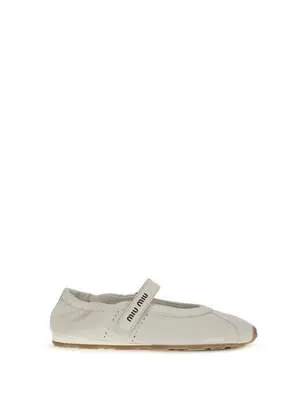 Miu Miu Plume Suede Ballerinas