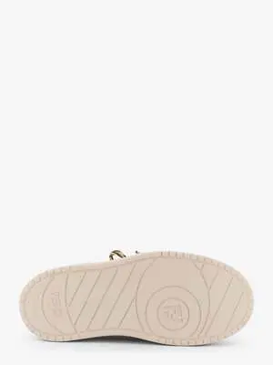 Fendi Match Leather Platform Sneakers With Charms - Multicolor