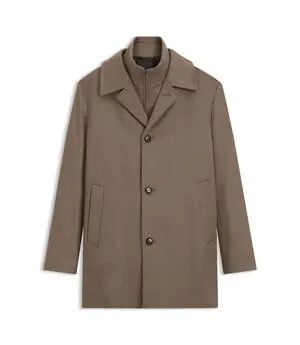 BOSS Italian Fabric Relaxed-fit Formal Coat