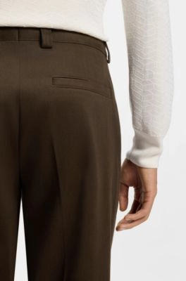 BOSS Regular-fit Trousers - Light Green