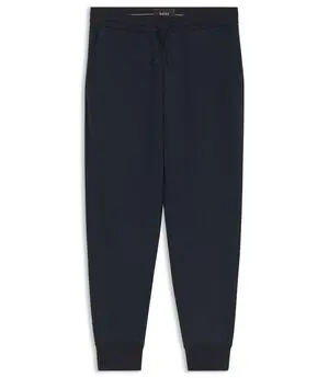BOSS Cotton-wool Blend Pants With Alcantara Details